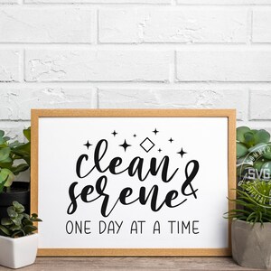 Clean and Serene One Day at A Time SVG Narcotics Anonymous - Etsy