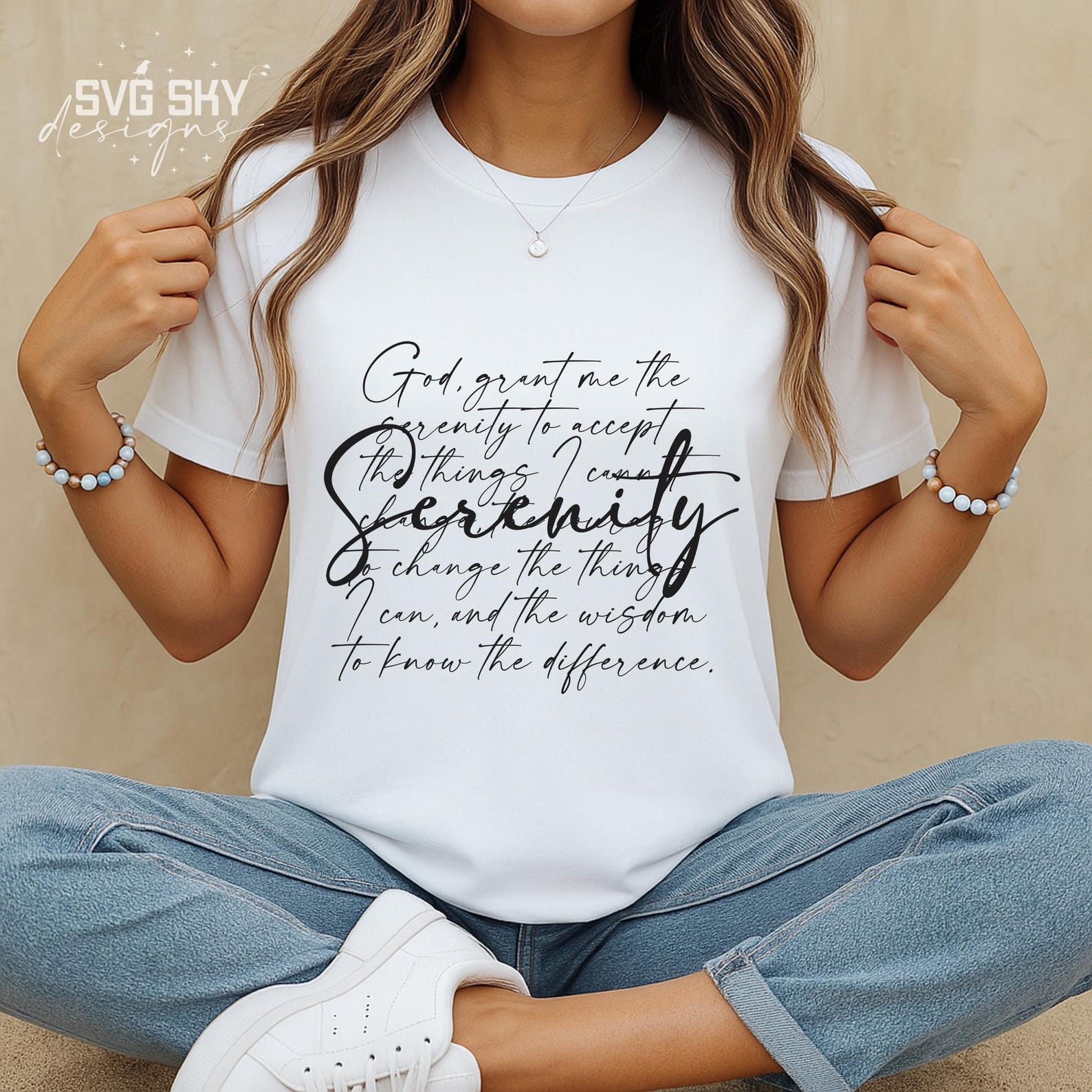 Serenity Prayer SVG PNG PDF, God Grant Me the Serenity Svg, Christian ...