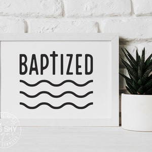 Baptized SVG PNG Religious Faith Bible Verses Holy Water - Etsy