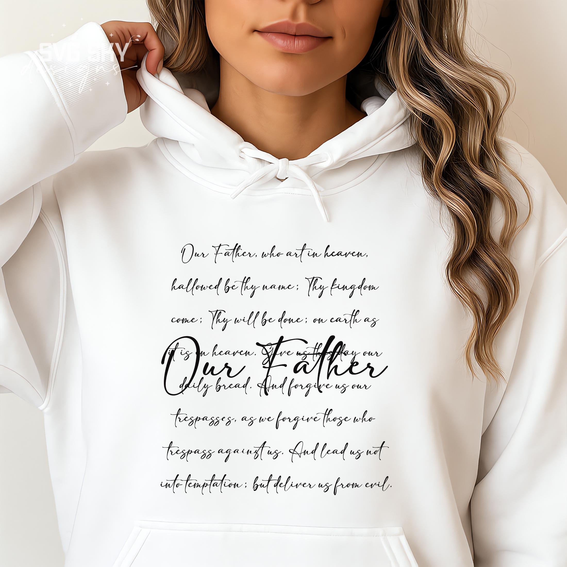 Our Father Prayer Svg, Religious Svg, Christian Svg, Jesus Svg, Bible ...