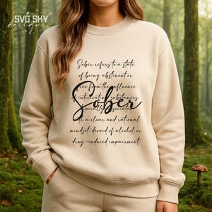 Sober Definition SVG PNG, Recovery Quote, Sobriety Svg, Narcotics ...