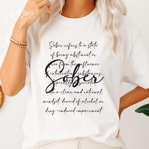 Sober Definition SVG PNG, Recovery Quote, Sobriety Svg, Narcotics ...