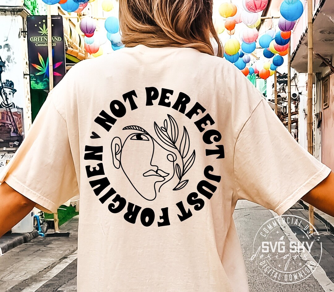 Not Perfect Just Forgiven SVG PNG Christian Svg Religious - Etsy