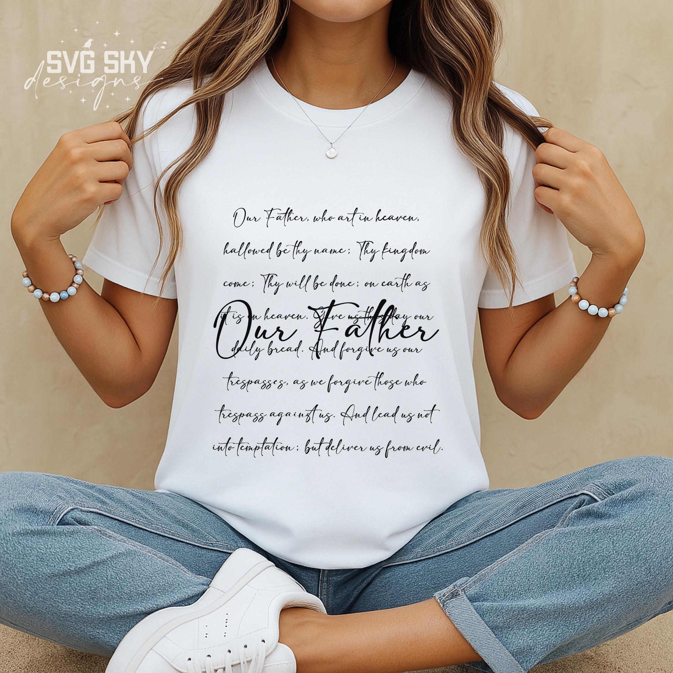Our Father Prayer Svg, Religious Svg, Christian Svg, Jesus Svg, Bible ...