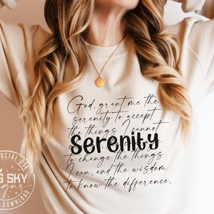 Serenity Prayer SVG God Grant Me the Serenity Svg Christian - Etsy