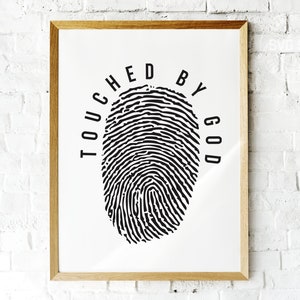 Touched by God SVG PNG PDF God's Touch Svg Religious - Etsy
