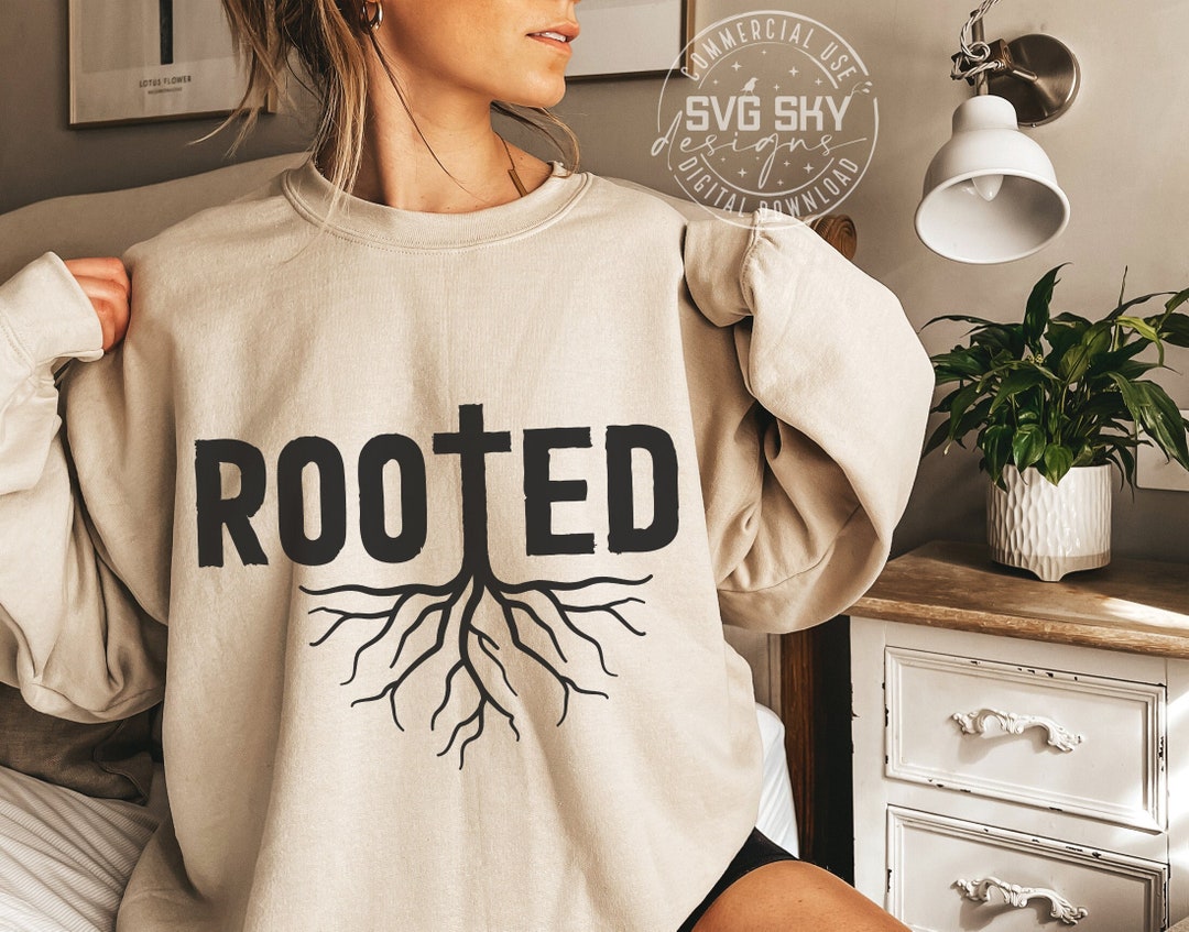 Rooted SVG PNG Christian Svg Religious Svg Faith Svg - Etsy