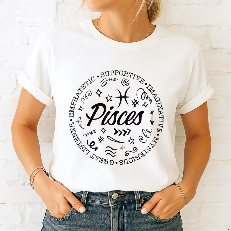 Pisces Sign SVG, Pisces PNG, Pisces Svg, Zodiac Signs SVG, Astrology ...