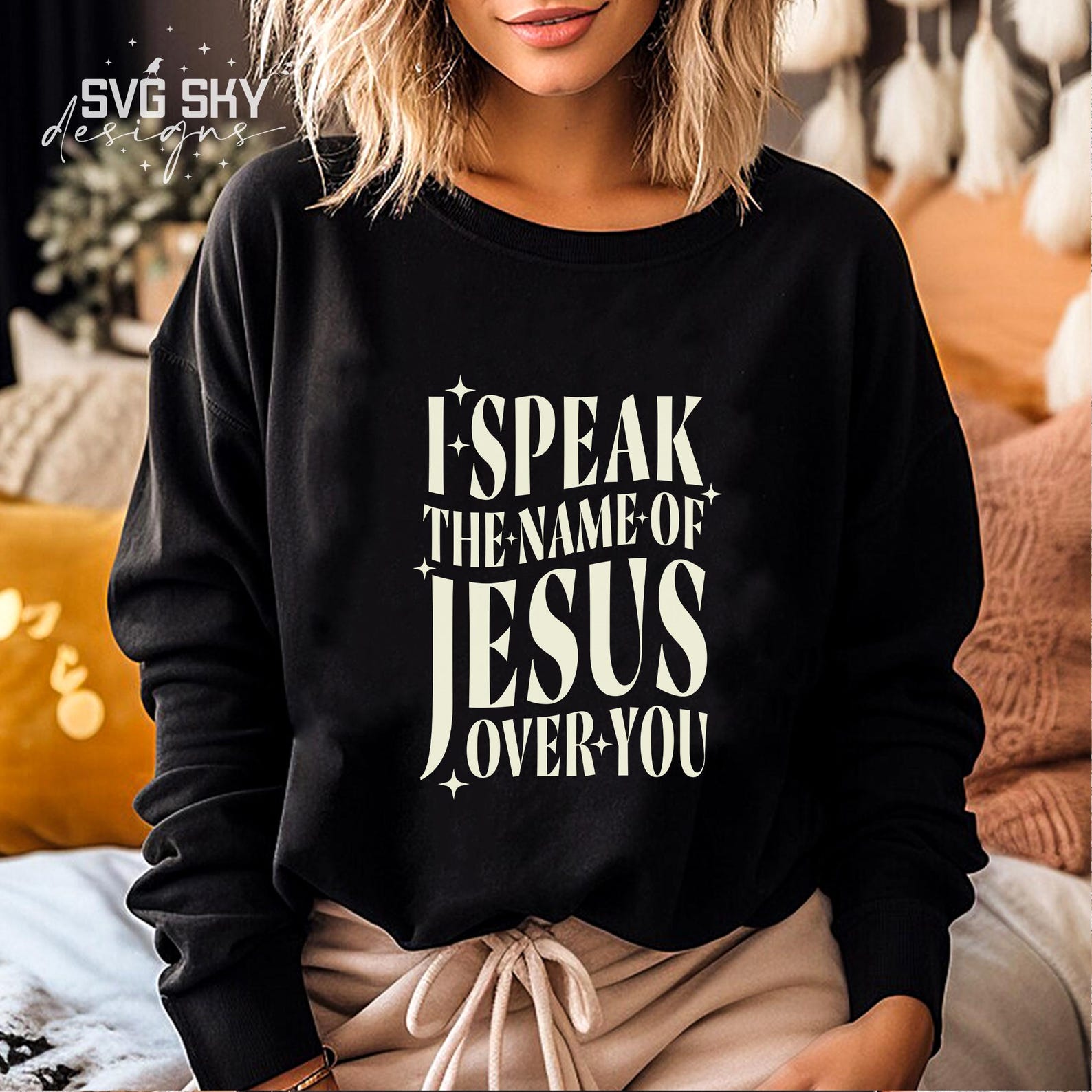 I Speak the Name of Jesus Over You PNG SVG, Religious Svg, Christian ...