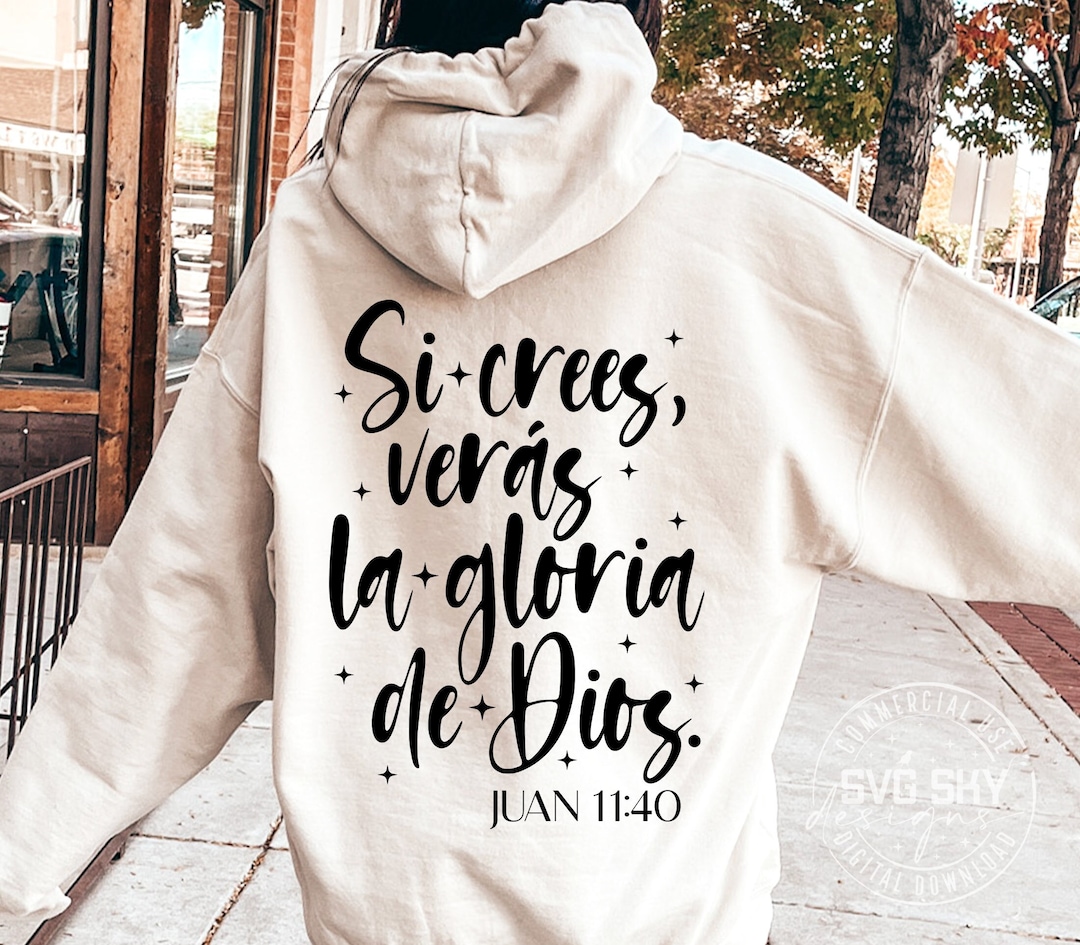 Si Crees Veras La Gloria De Dios SVG PNG Citas cristianas en - Etsy México