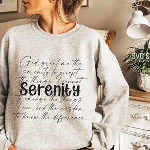 Serenity Prayer SVG God Grant Me the Serenity Svg Christian - Etsy