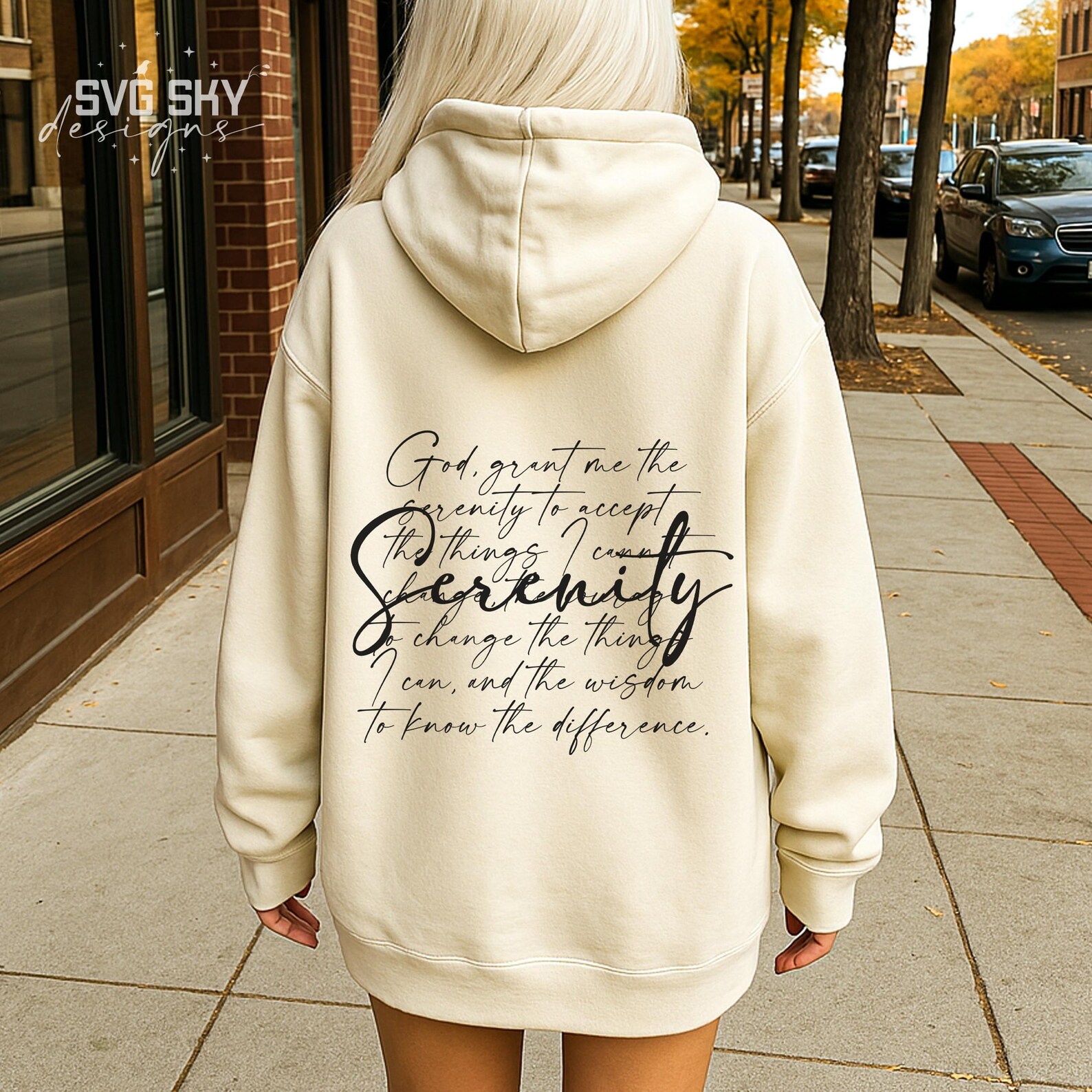 Serenity Prayer SVG PNG PDF, God Grant Me the Serenity Svg, Christian ...