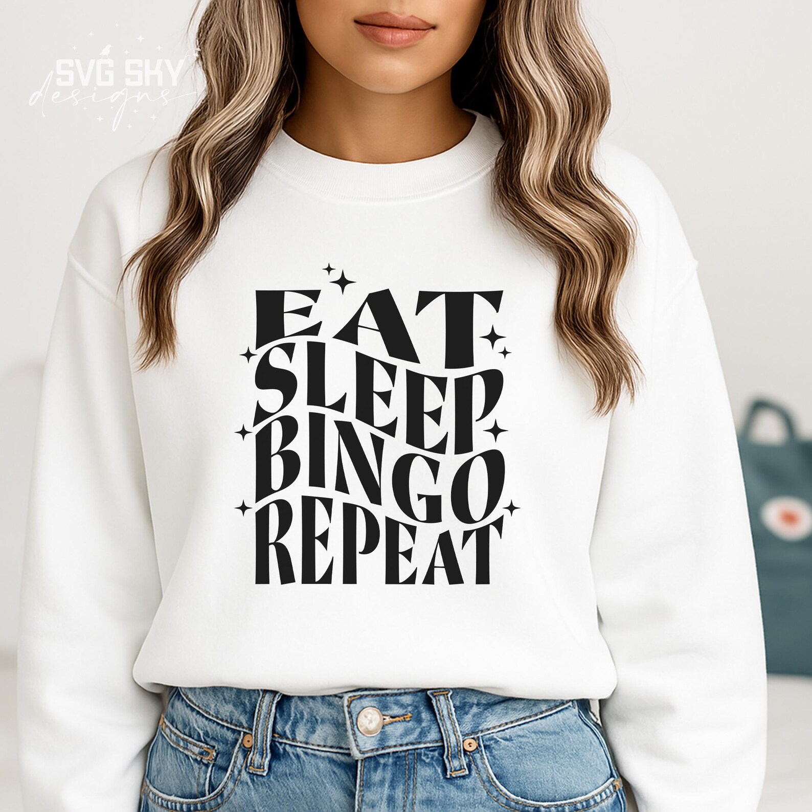 Eat Sleep Bingo Repeat SVG PNG PDF, Bingo Player Svg, Bingo Quote Svg ...