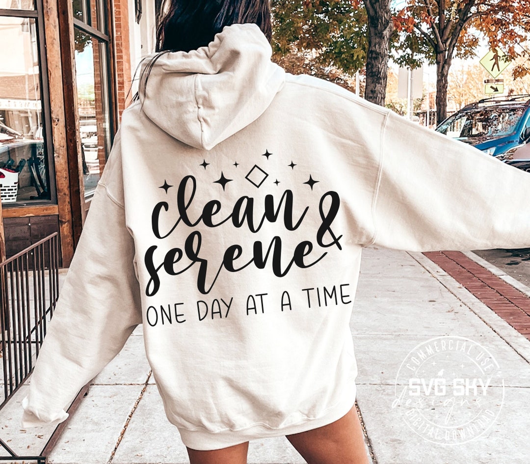Clean and Serene One Day at A Time SVG Narcotics Anonymous - Etsy