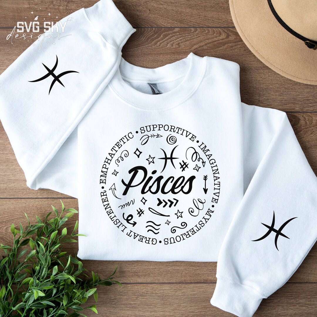 Pisces Sign SVG, Pisces PNG, Pisces Svg, Zodiac Signs SVG, Astrology ...