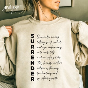 Surrender SVG PNG, Recovery Svg, Recovery Quote, Sobriety Svg ...