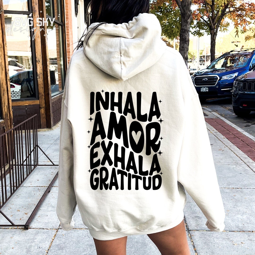 Inhala Amor Exhala Gratitud SVG PNG, Svg Inspirador, Dicho Español, Svg ...
