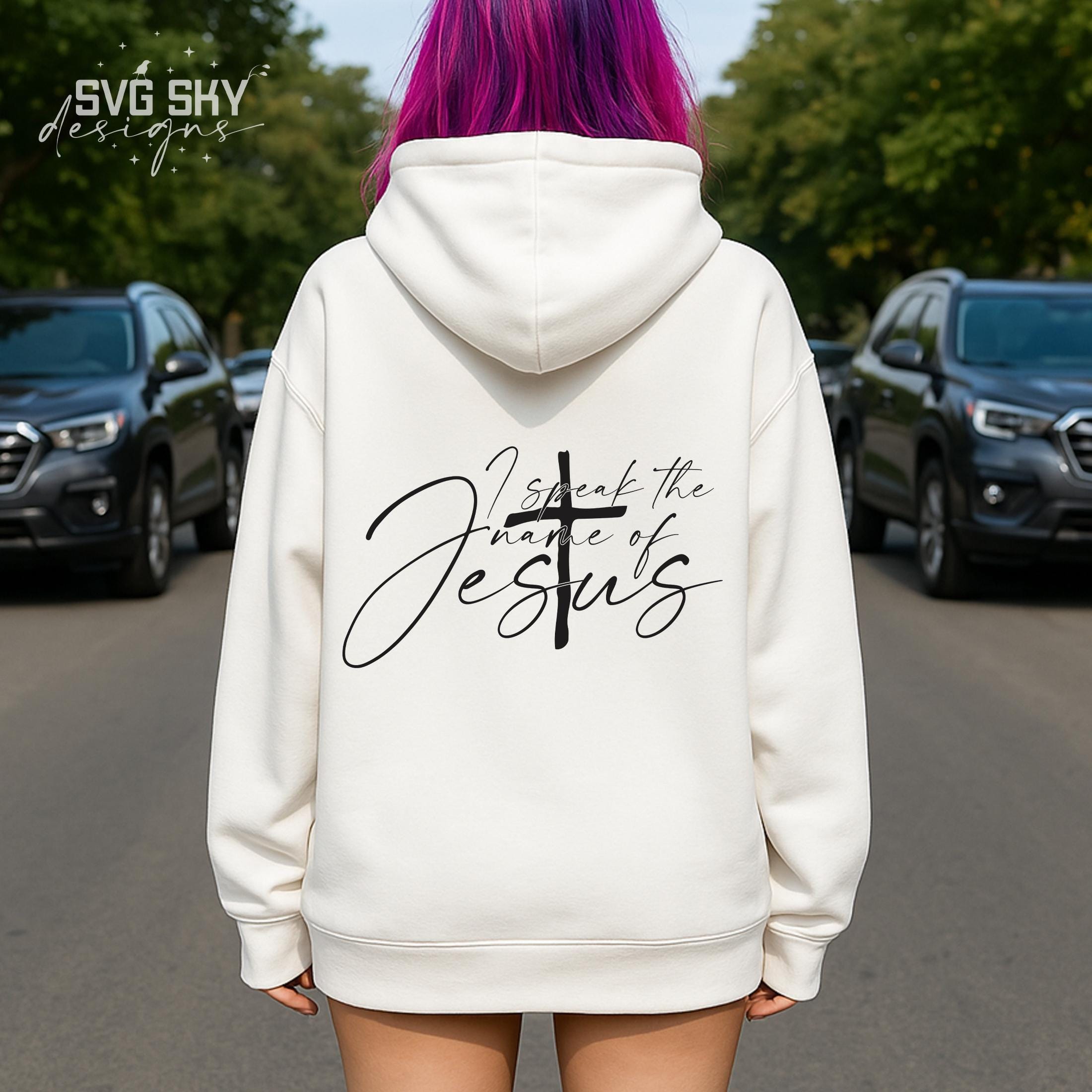 I Speak the Name of Jesus SVG PNG, Jesus Svg, Bible Svg, Faith Svg ...