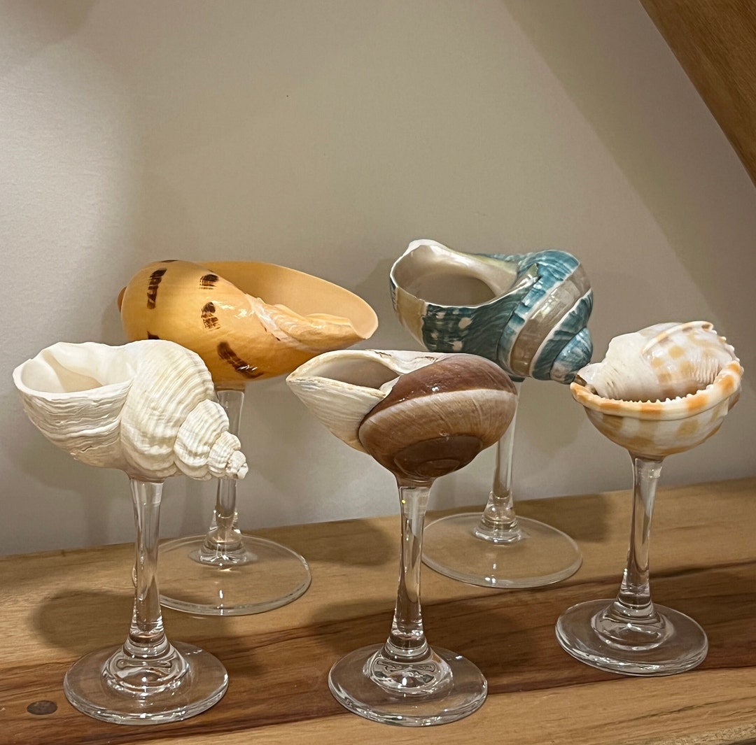 Seashell Wine Glasses Wedding Party Bachelorette Birthday Gifts ...