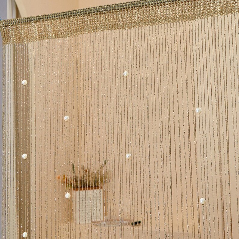 Artificial Pearl Tassel Fringe String Doorway Curtain/room - Etsy