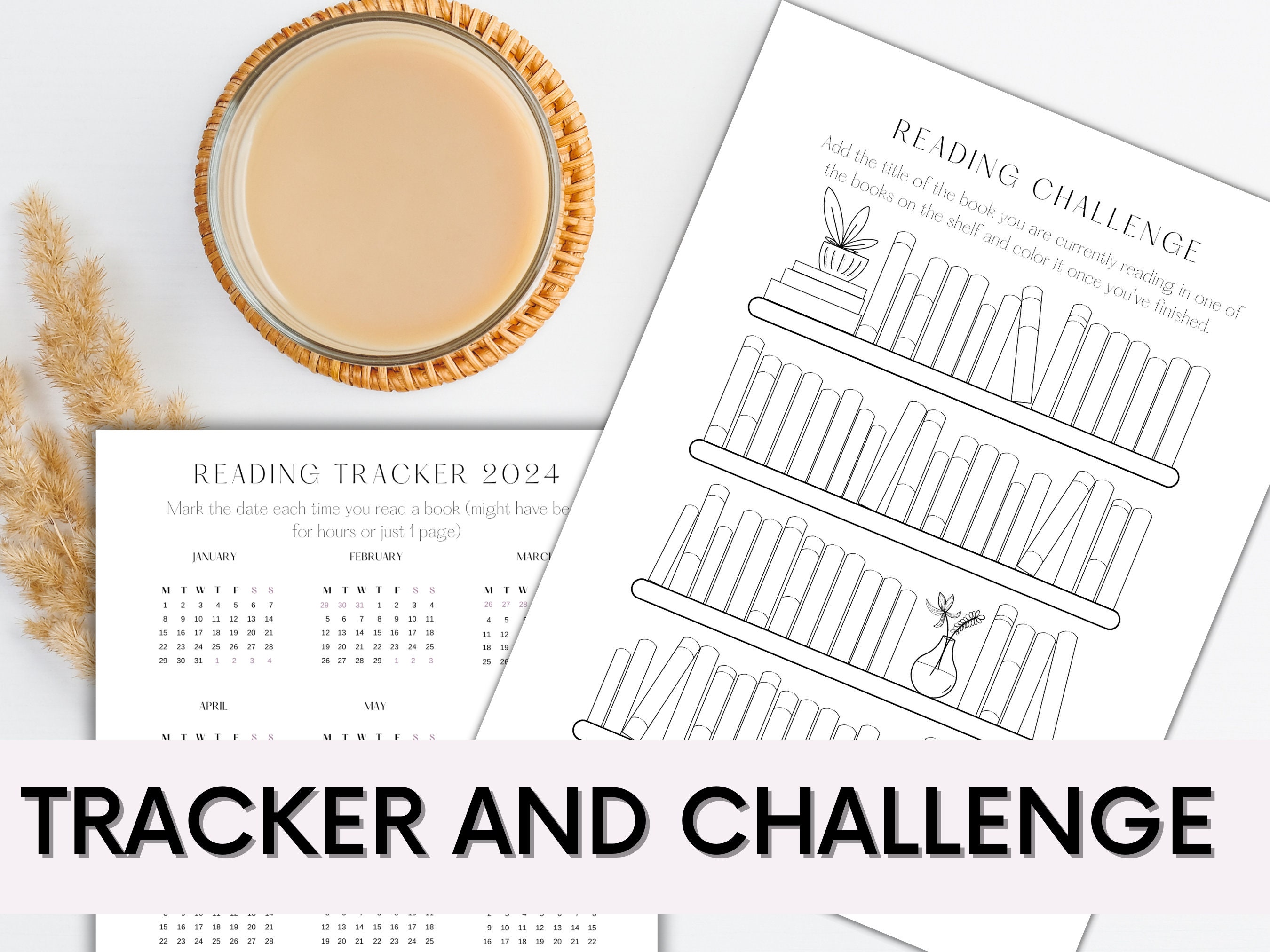 Reading Journal, Book Tracker, Printable Reading Journal, Reading Log ...