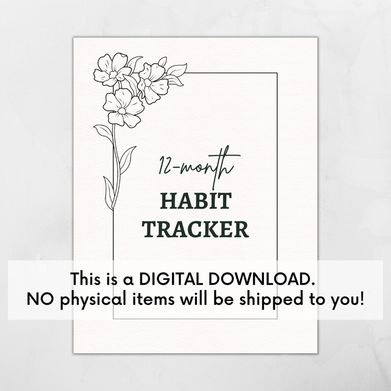 Daily Habit Tracker, Printable PDF Circle Routine Track, Digital ...