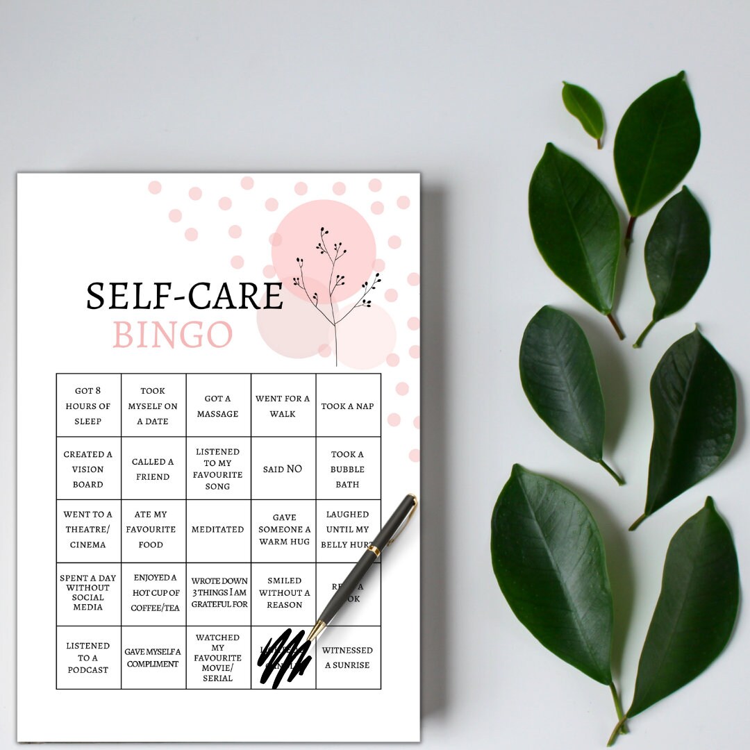 Self Care Bundle Self Care Checklist Self Care Bingo Daily Planner ...