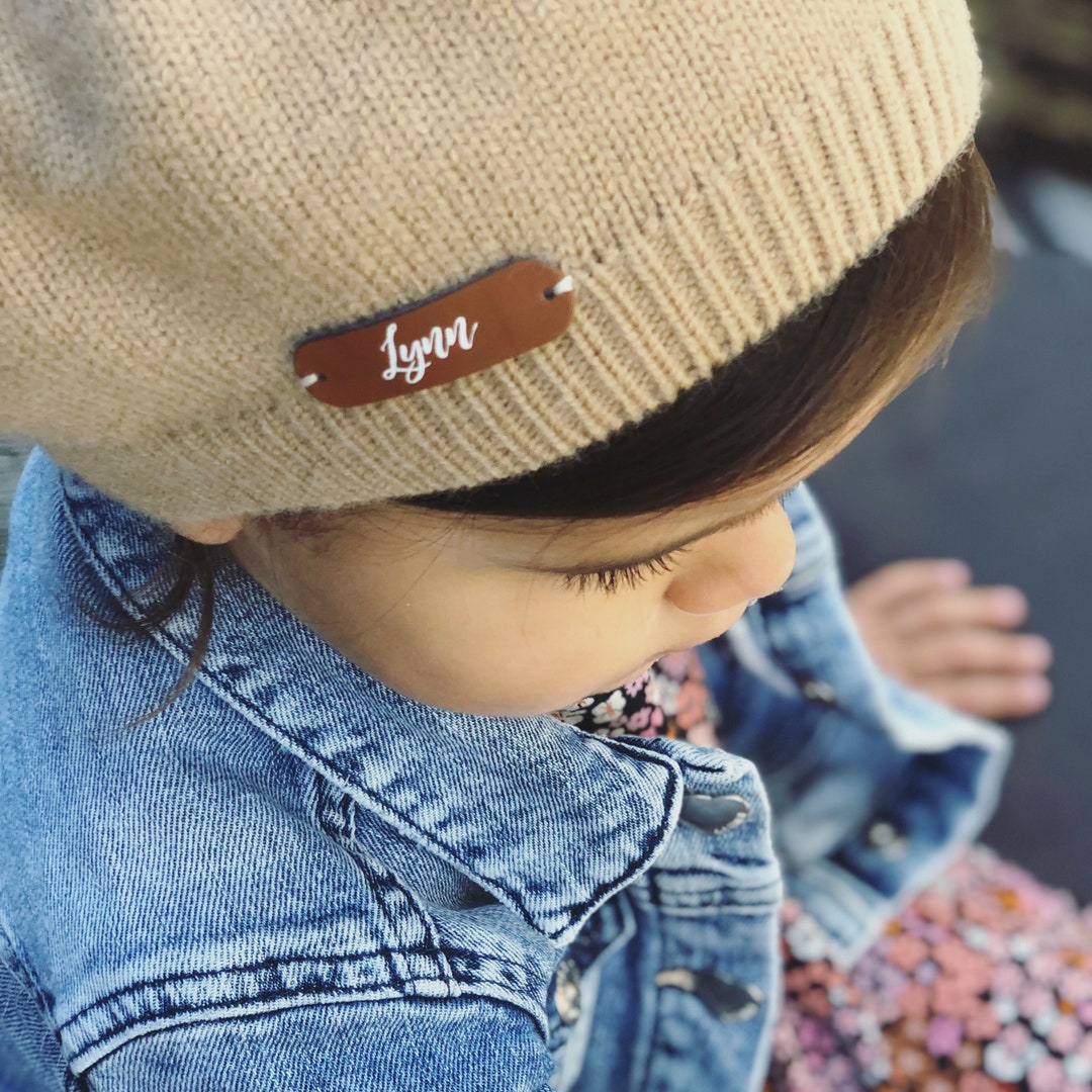 Beret for Babies and Children, Beige or Black Wool Hat, Retro Cut, to ...