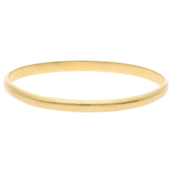 Solid Gold Bangle - Etsy UK
