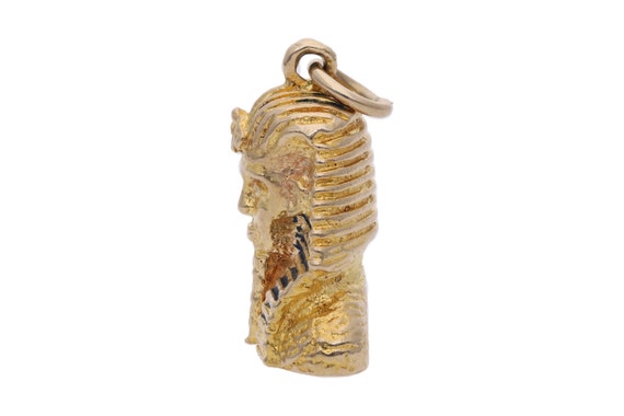 Heavy 9ct Gold Egyptian Sarcophagus Mummy Charm - Gem