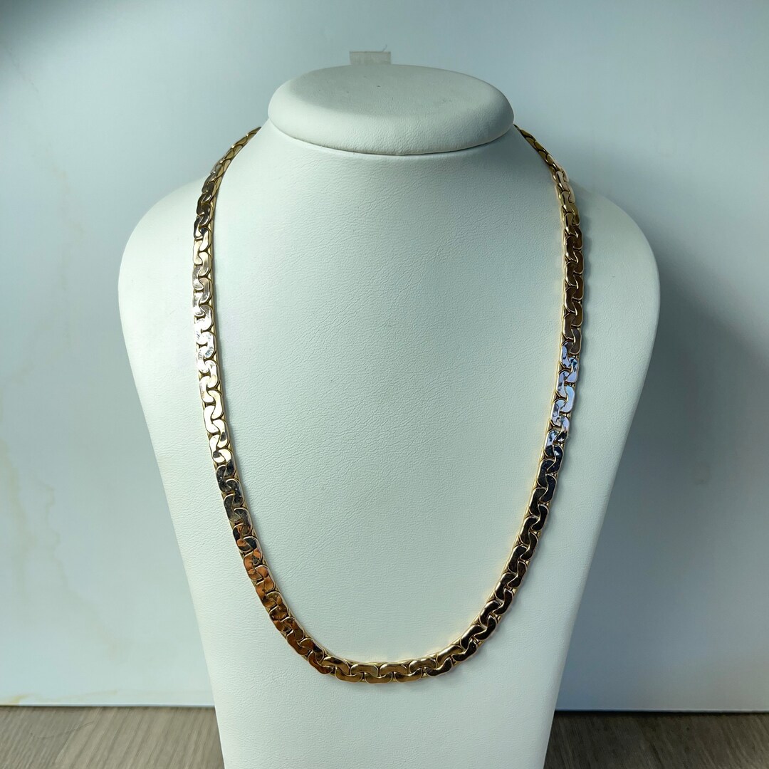 9ct Rose Gold Decorative Chain 17 Inches. - Etsy UK