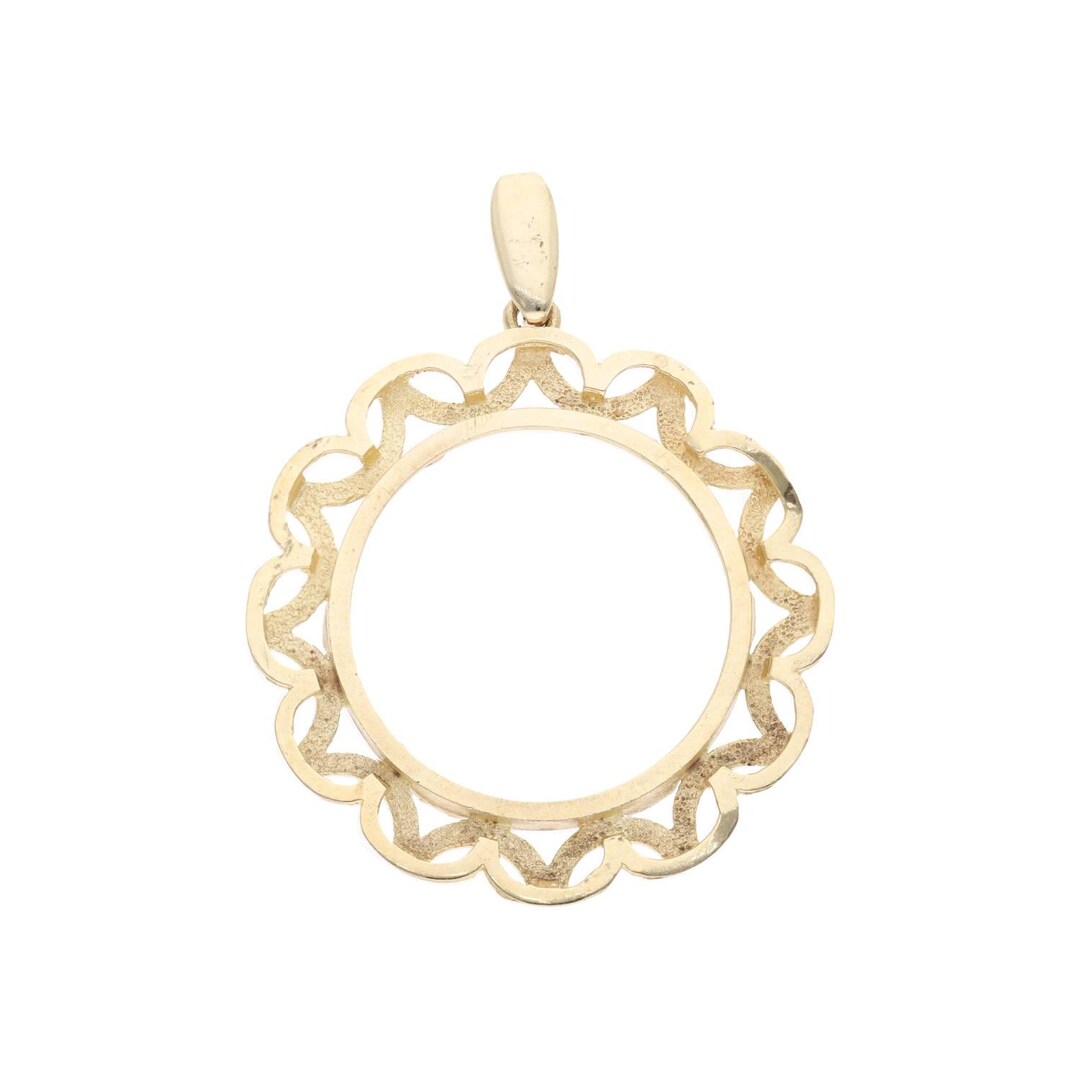 9ct Gold Sovereign Mount Pendant - Etsy