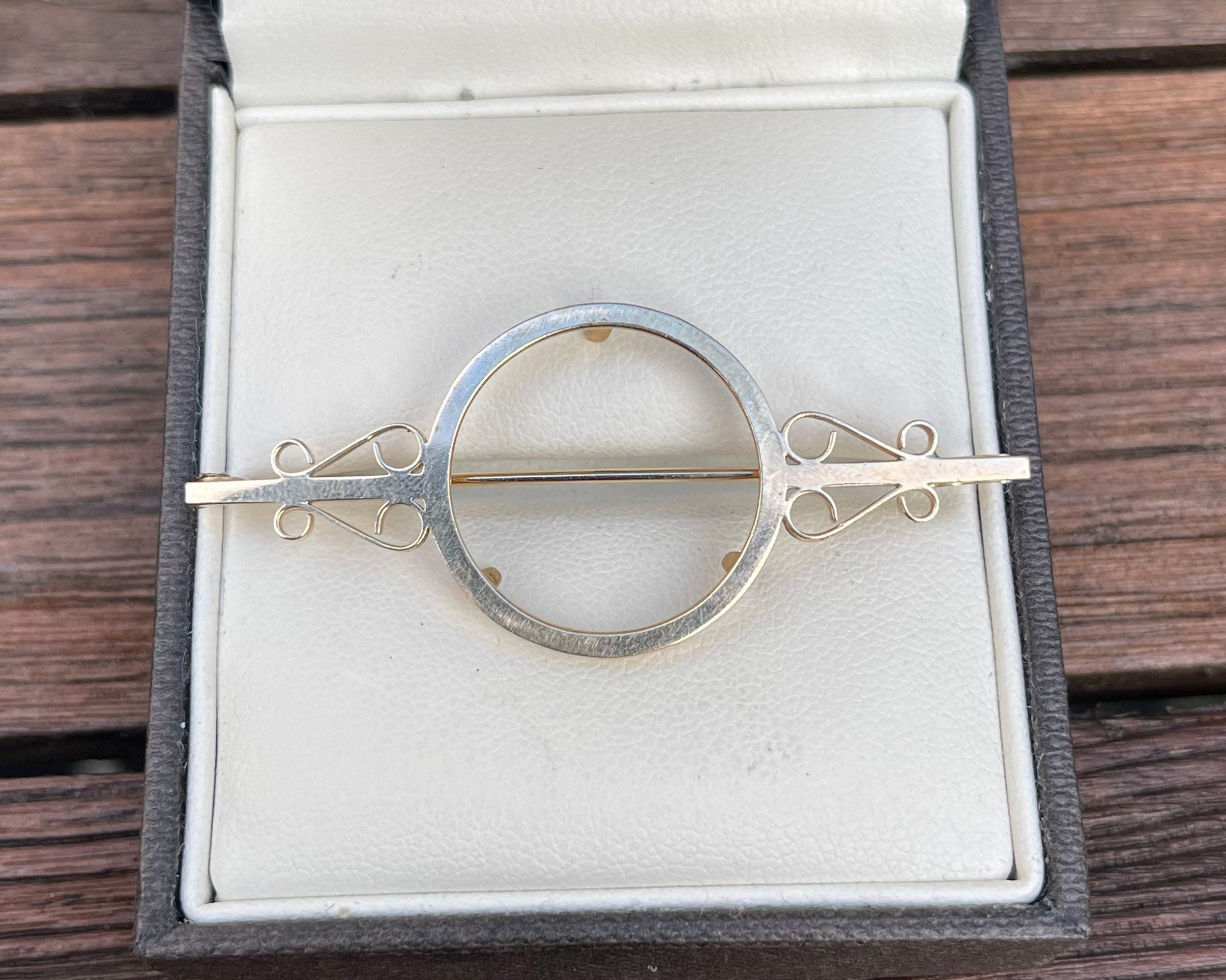 9ct Gold Full Sovereign Mount Brooch - Etsy