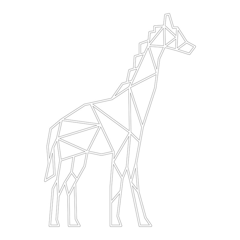Giraffe Laser Cut Files (svg, Dxf, Pdf, Ai, Eps), Glowforge Files for ...