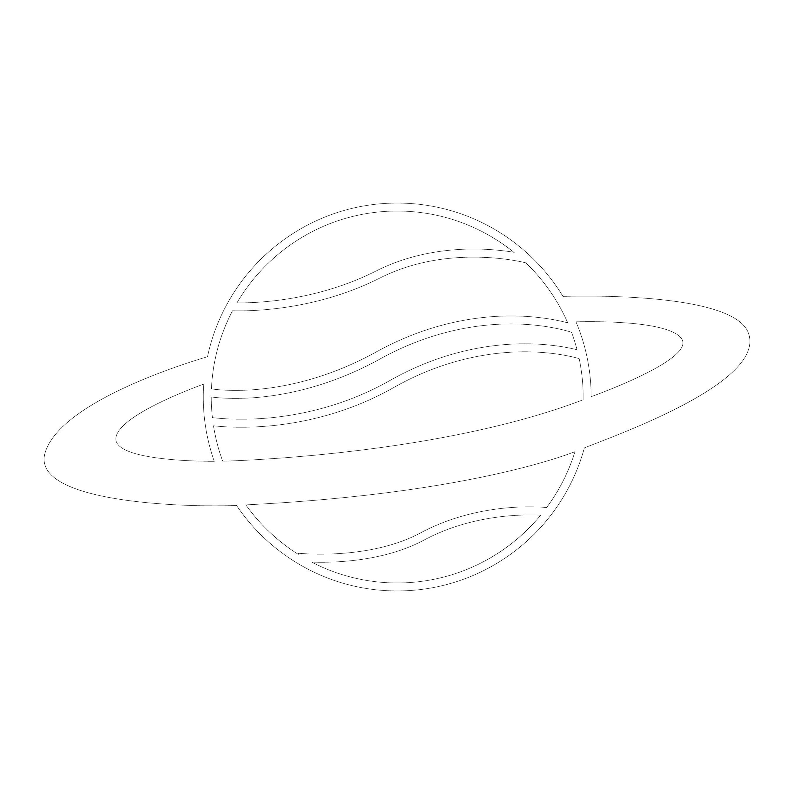 Planet Laser Cut Files (svg, Dxf, Pdf, Ai, Eps), Saturn Glowforge Files ...