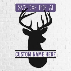 Hunter Laser Cut Files svg, Dxf, Pdf, Ai, Eps, Deer Svg File for Laser ...
