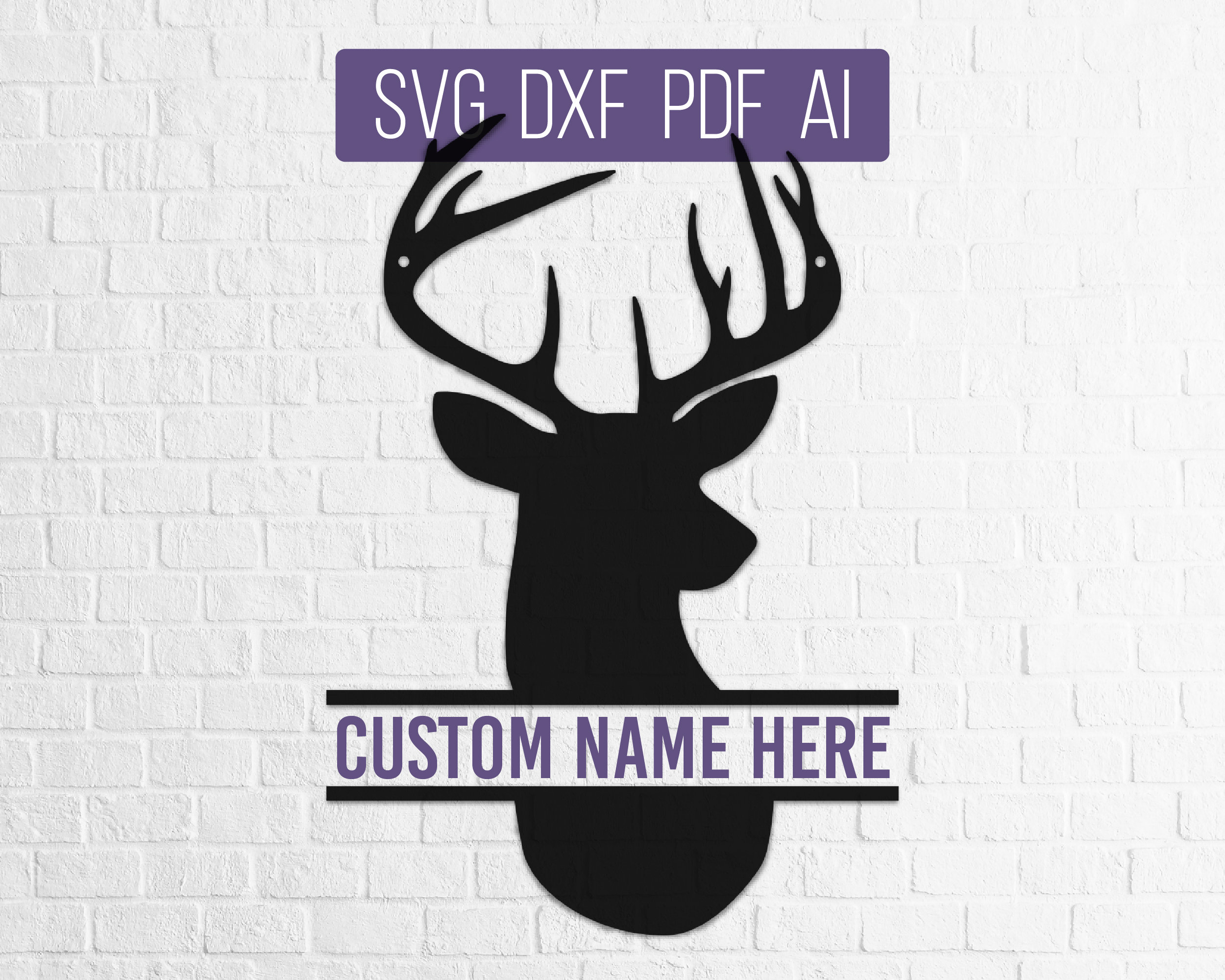 Hunter Laser Cut Files svg, Dxf, Pdf, Ai, Eps, Deer Svg File for Laser ...
