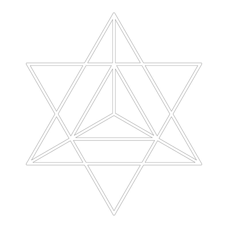 Merkaba Laser Cut Files (svg, Dxf, Pdf, Ai, Eps), Zen Decor Vector ...