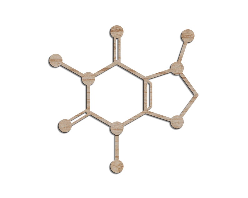 Caffeine Molecule Laser Cut Files (svg, Dxf, Pdf, Ai, Eps), Glowforge ...