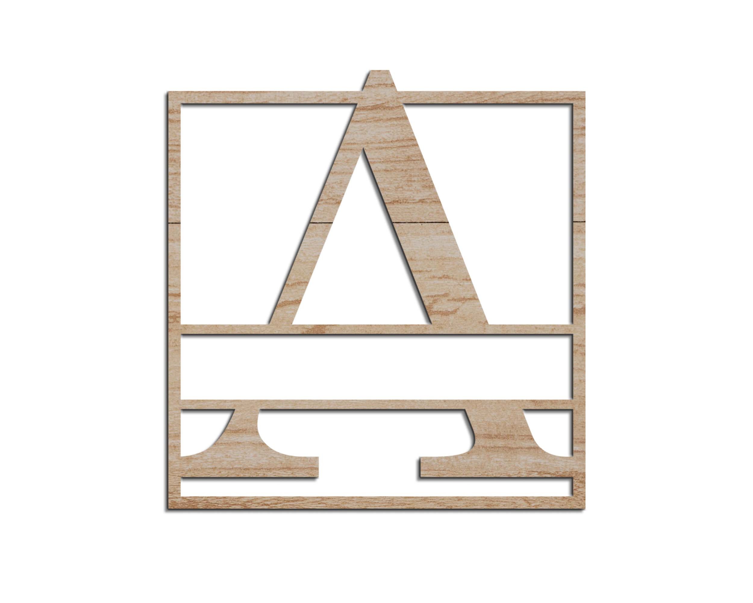 Square Family Monograms Sign Laser Cut Files full Alphabet - Etsy