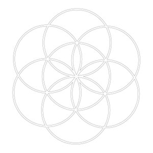 Seed of Life Laser Cut Files svg Dxf Pdf Ai Eps Zen - Etsy