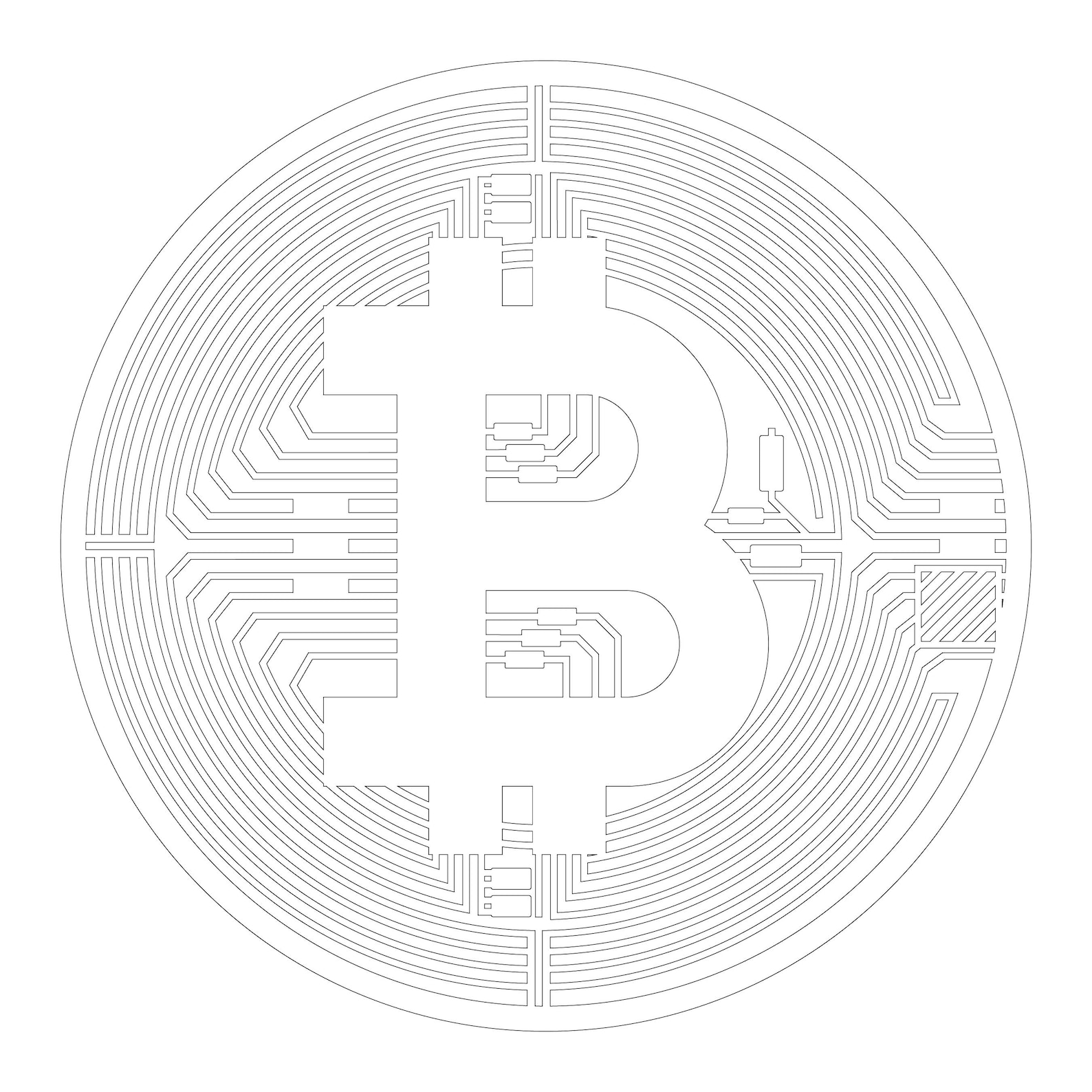 Bitcoin Cut Files svg, Dxf, Pdf, Ai, Eps, Bitcoin Crypto Glowforge ...
