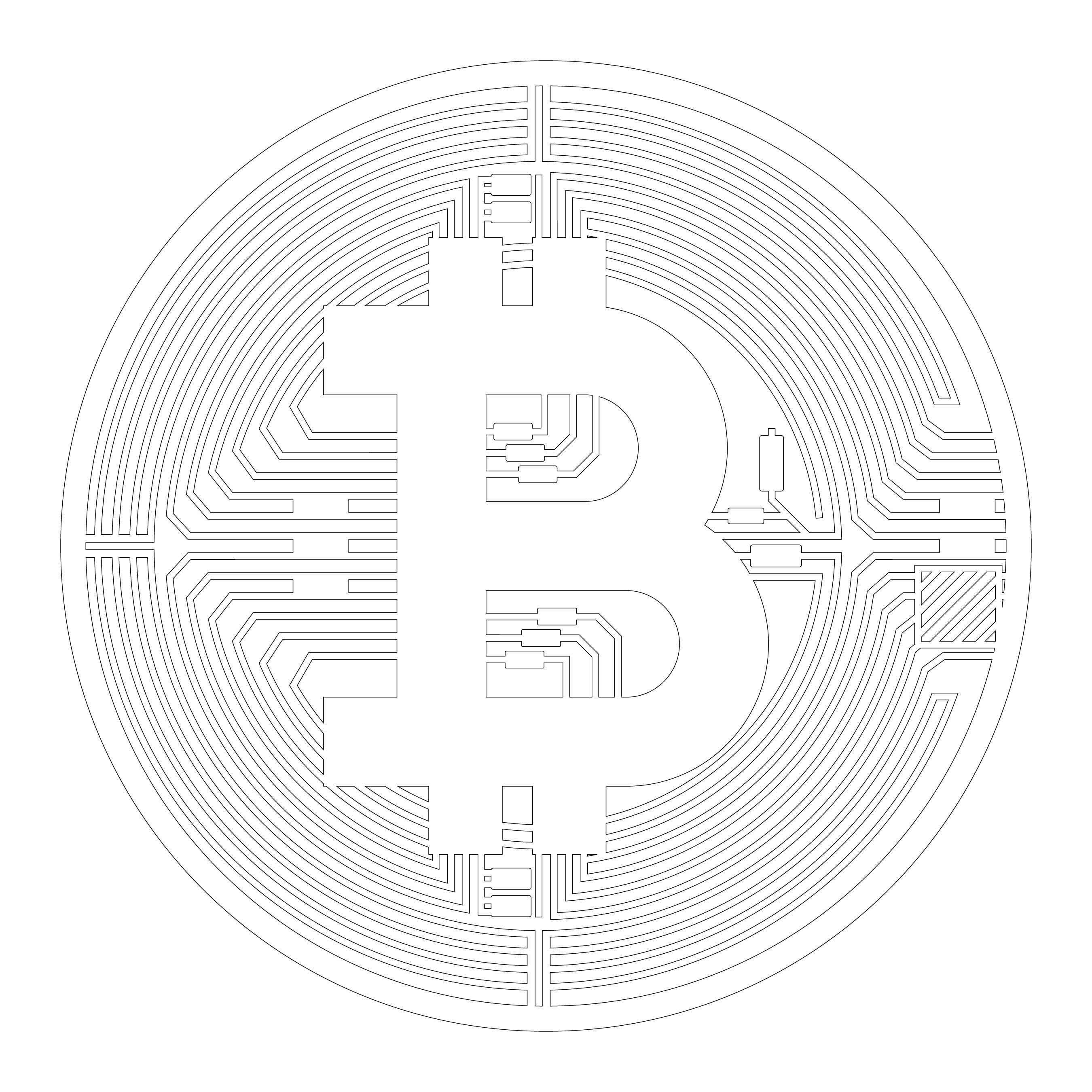 Bitcoin Cut Files svg, Dxf, Pdf, Ai, Eps, Bitcoin Crypto Glowforge ...