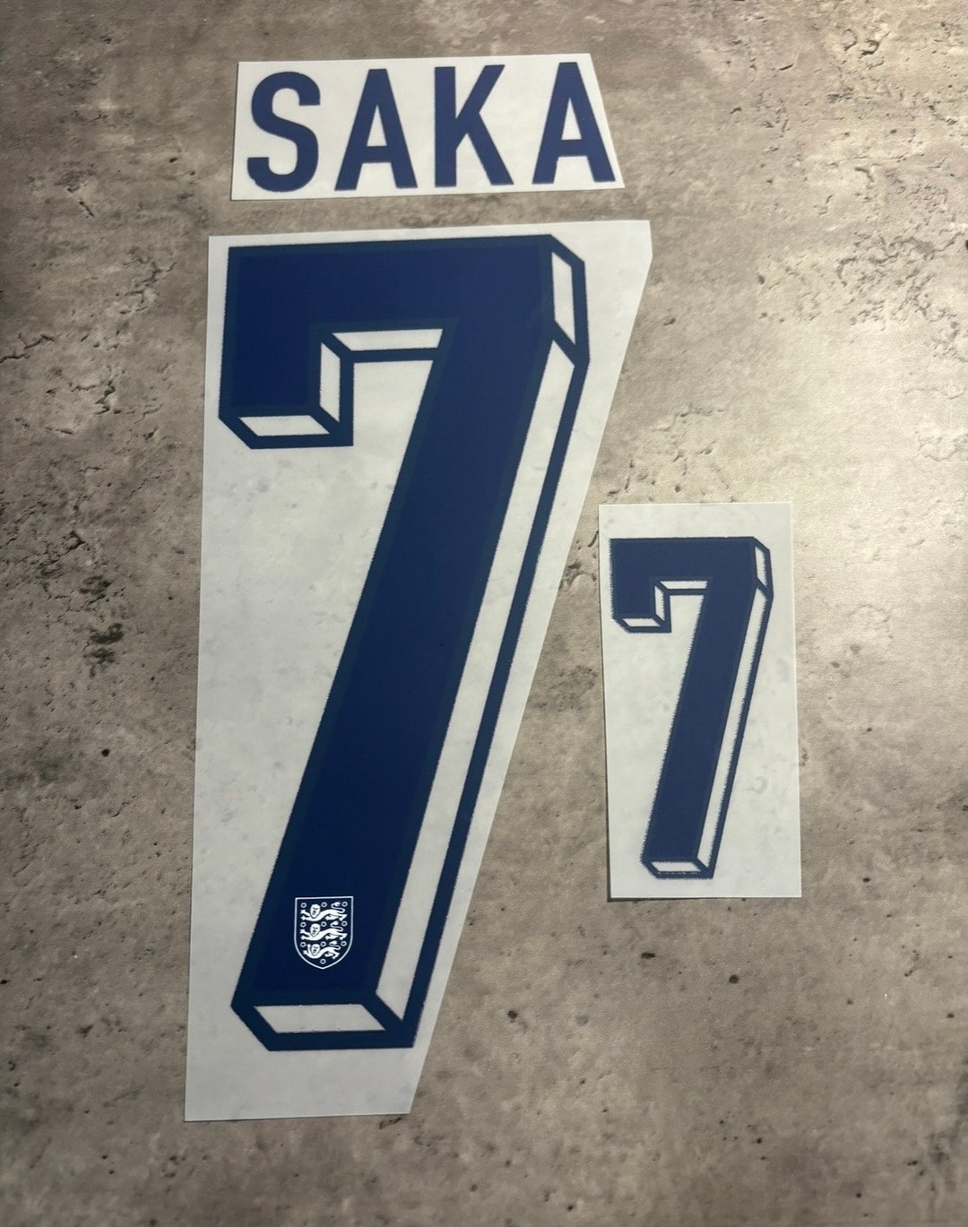 SAKA 7 England Home Football Shirt Nameset Print Euro 2024 European ...