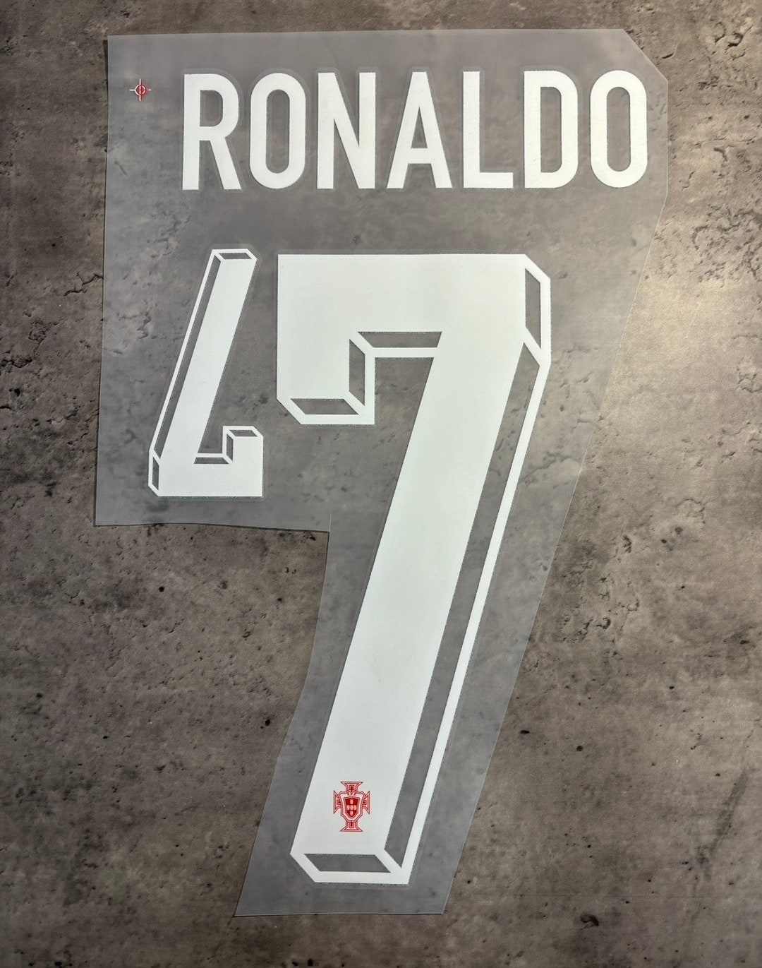 RONALDO 7 Portugal White Nameset for Portugal Football Home Shirt Print ...