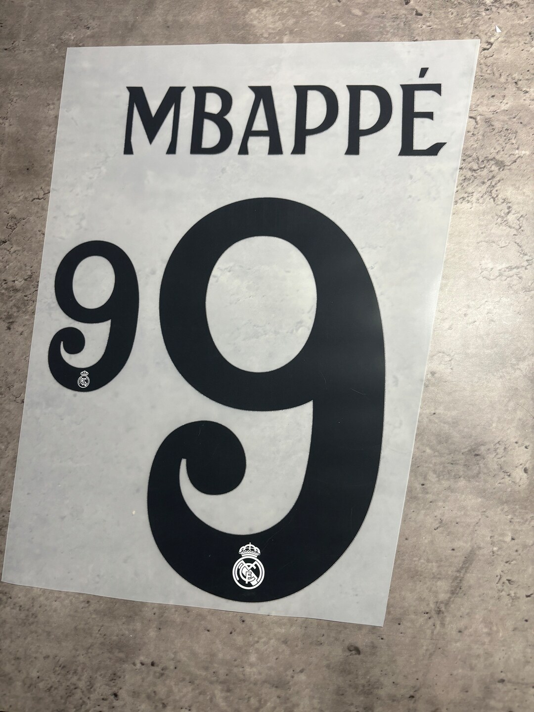 MBAPPE 9 Real Madrid 2024/2025 Home Football Shirt Nameset Print La ...