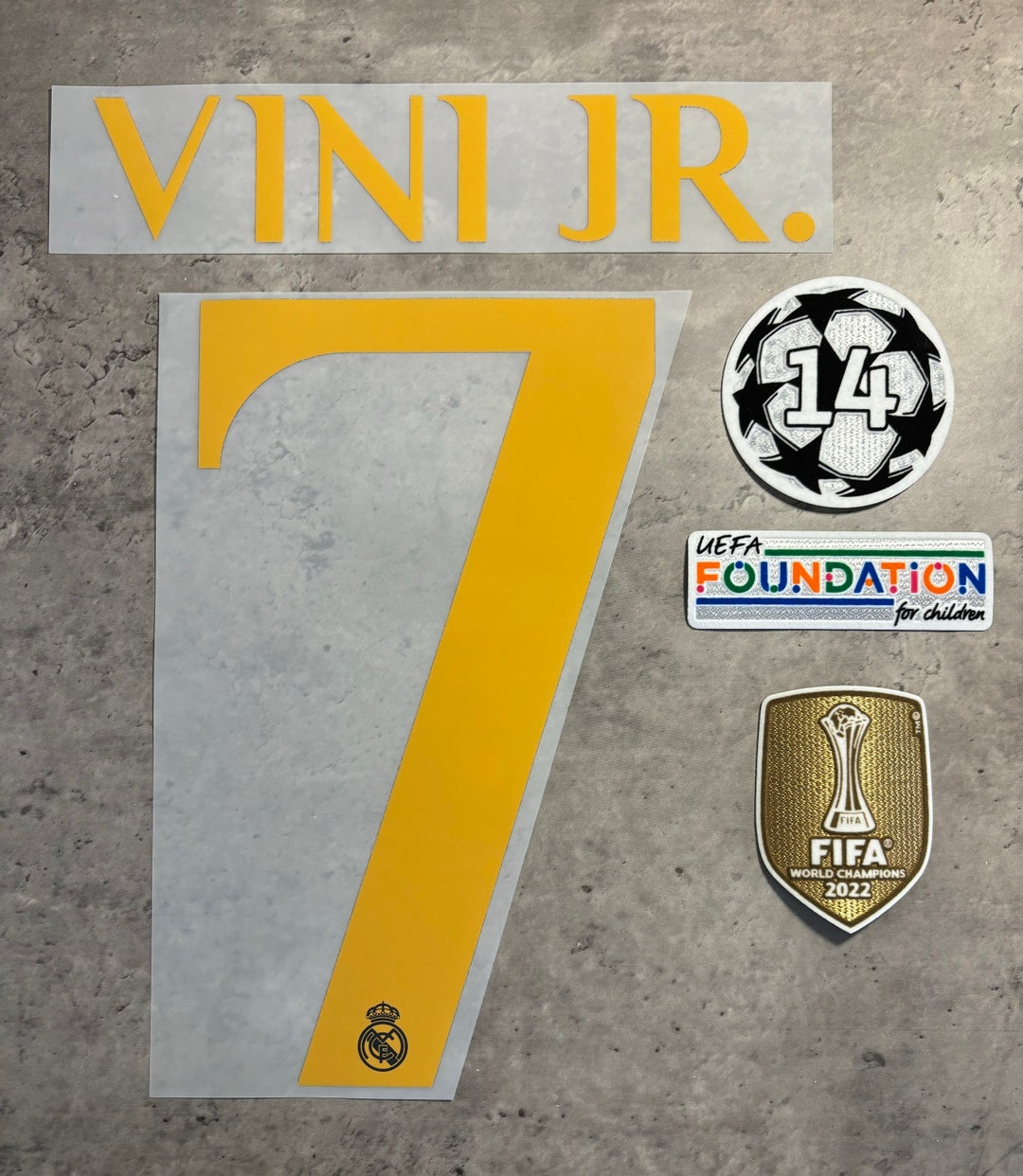 VINI JR 7 Real Madrid Away Football Shirt Nameset Print 2023 La Liga ...