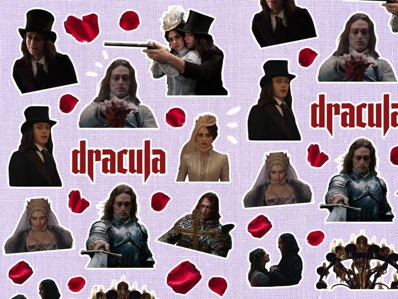 Dracula A Love Tale Sticker Sheet: Gothic Journaling Stickers (misprint ...