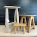 Rustic Side Table Milking Stool tall Side Table Occasional Table ...