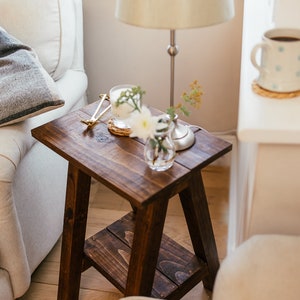 Rustic Side Table Living Room Table Side Table Occasional Table Hallway ...